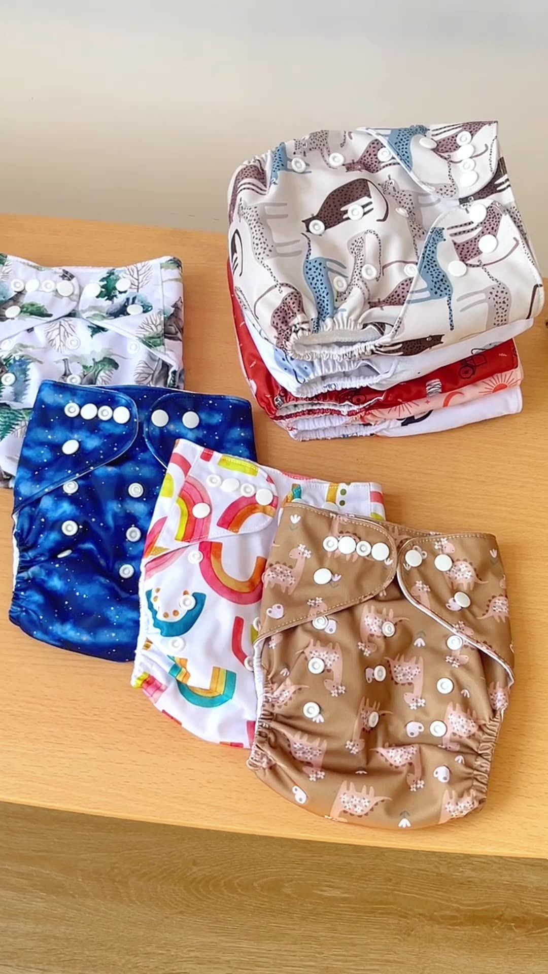 Happyflute Reusable Baby Cloth Diaper High Quality Leak Proof Baby ...