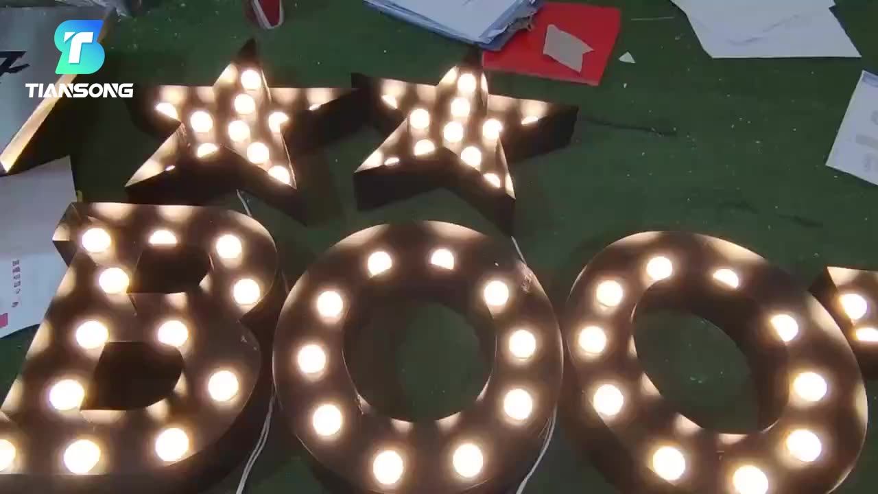 Customized Led 4ft Large Illuminated Wedding Marquee Letters Waterproof ...