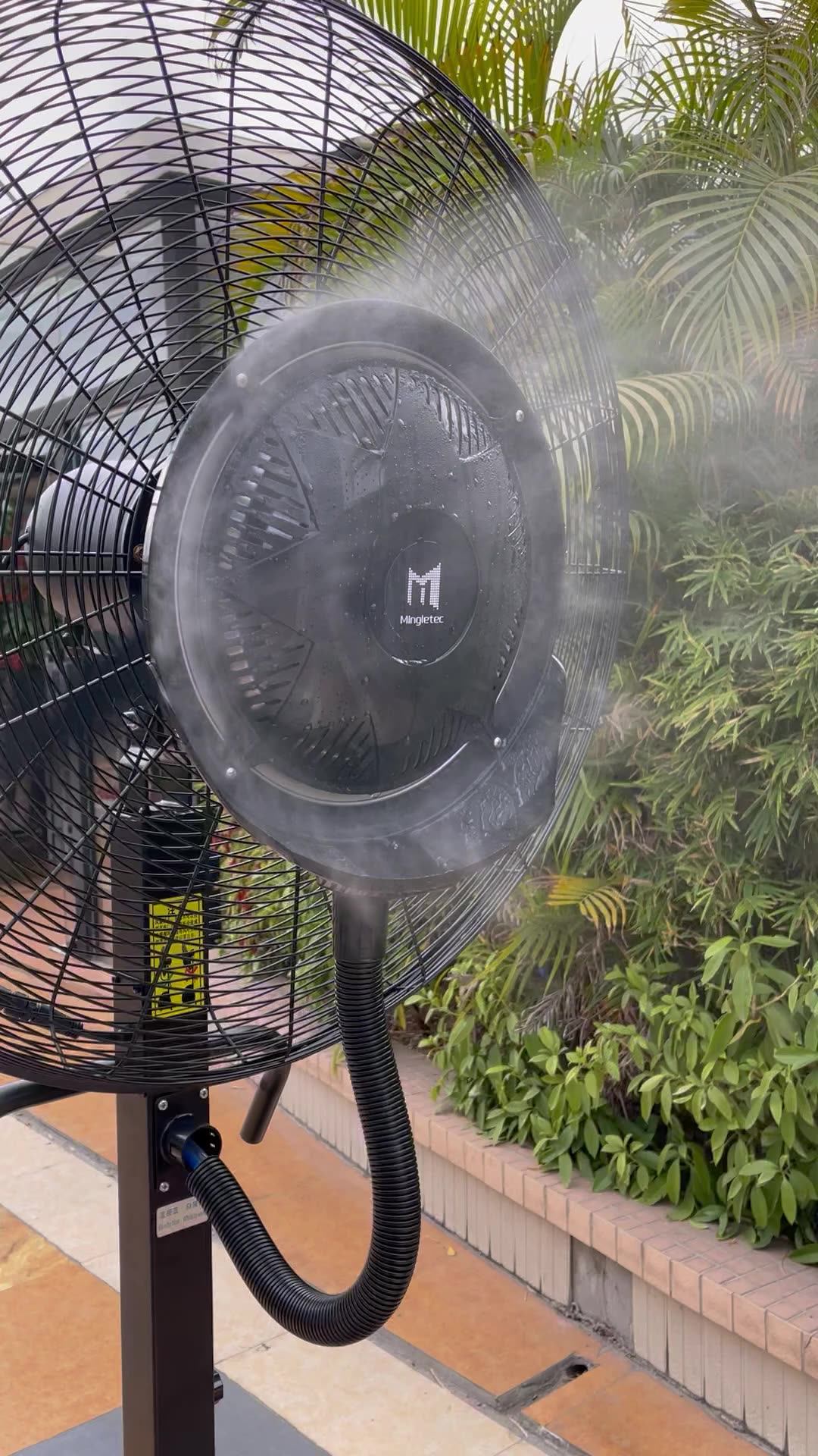 26 Inch Industrial Electric 60l Water Tank Spray Mist Fan Cooling ...