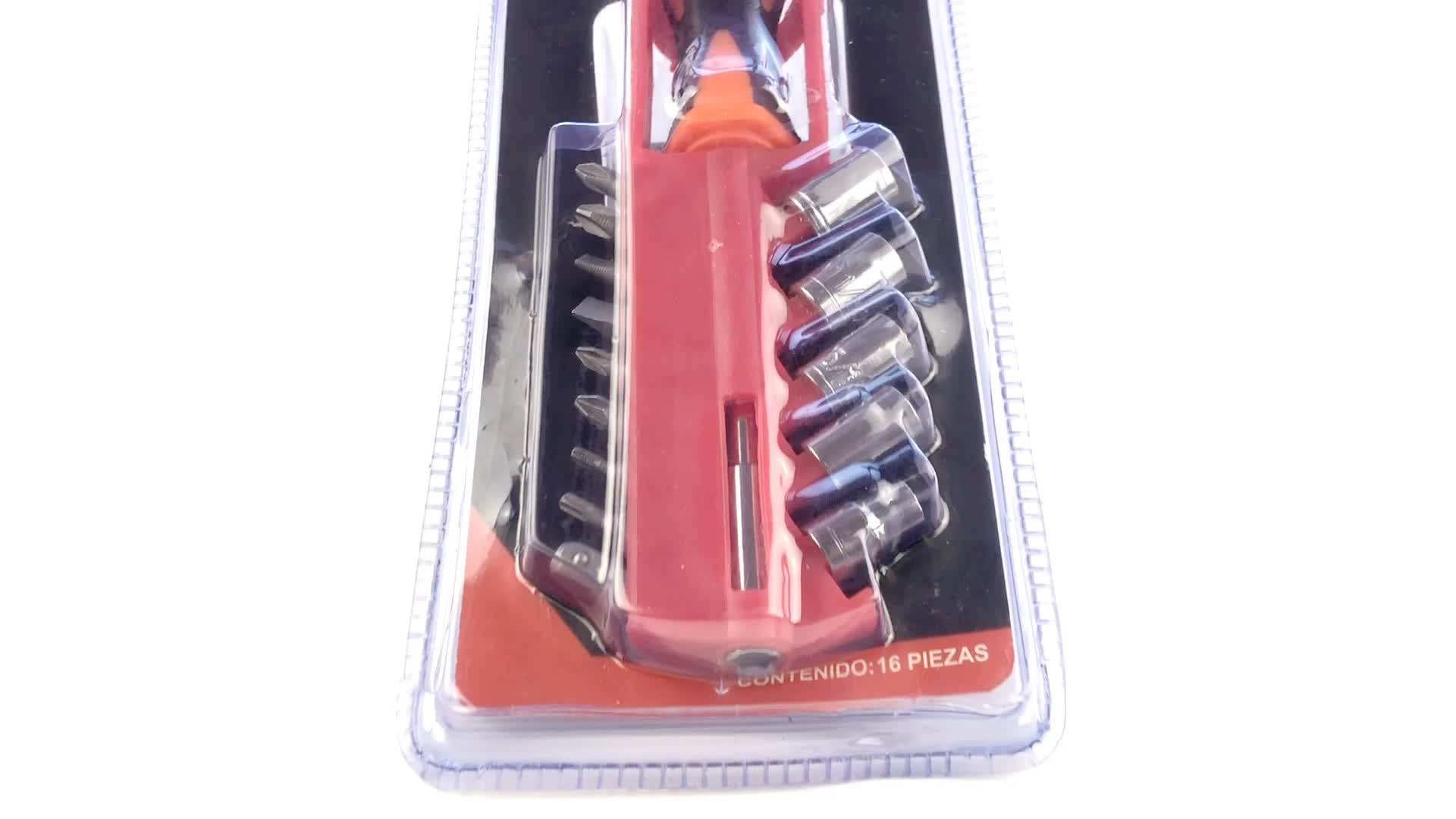 16pcs Harden Craftsman Mini Tool Kit Mechanics Screwdriver Socket And ...