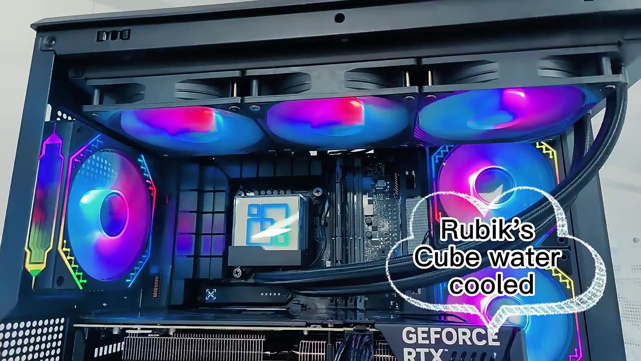 Rainbow 360mm Aio Liquid Cooler Computer Cpu Heatsink With Argb Cooling ...