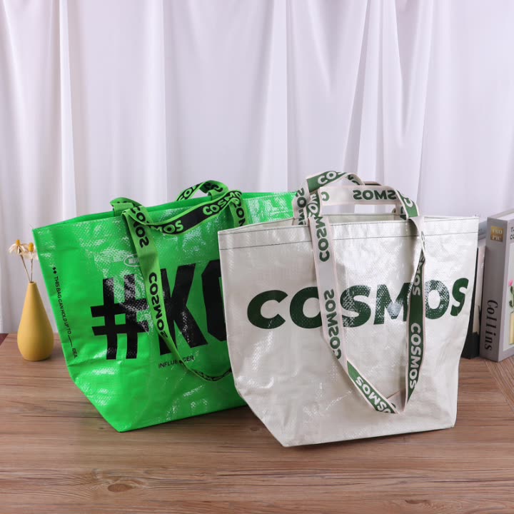 时尚PP编织手提袋印刷 批发复合蛇皮袋大容量彩印覆膜打包购物袋-阿里巴巴