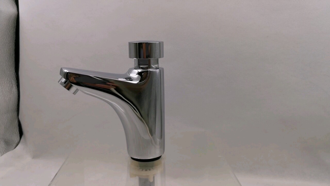 High Quality Press Button Auto Stop Full Brass Water Saving Self ...