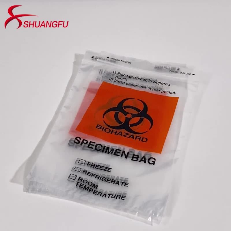 Lab Biohazard Zipper Autoclave Specimen Ldpe Kangaroo Bags - Buy Ldpe ...