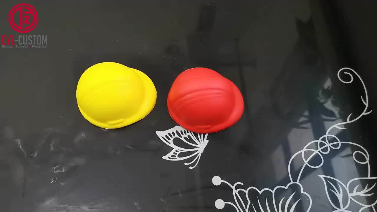 Custom Promotional Pu Foam Hard Hat Shape Stress Ball - Buy Pu Foam ...