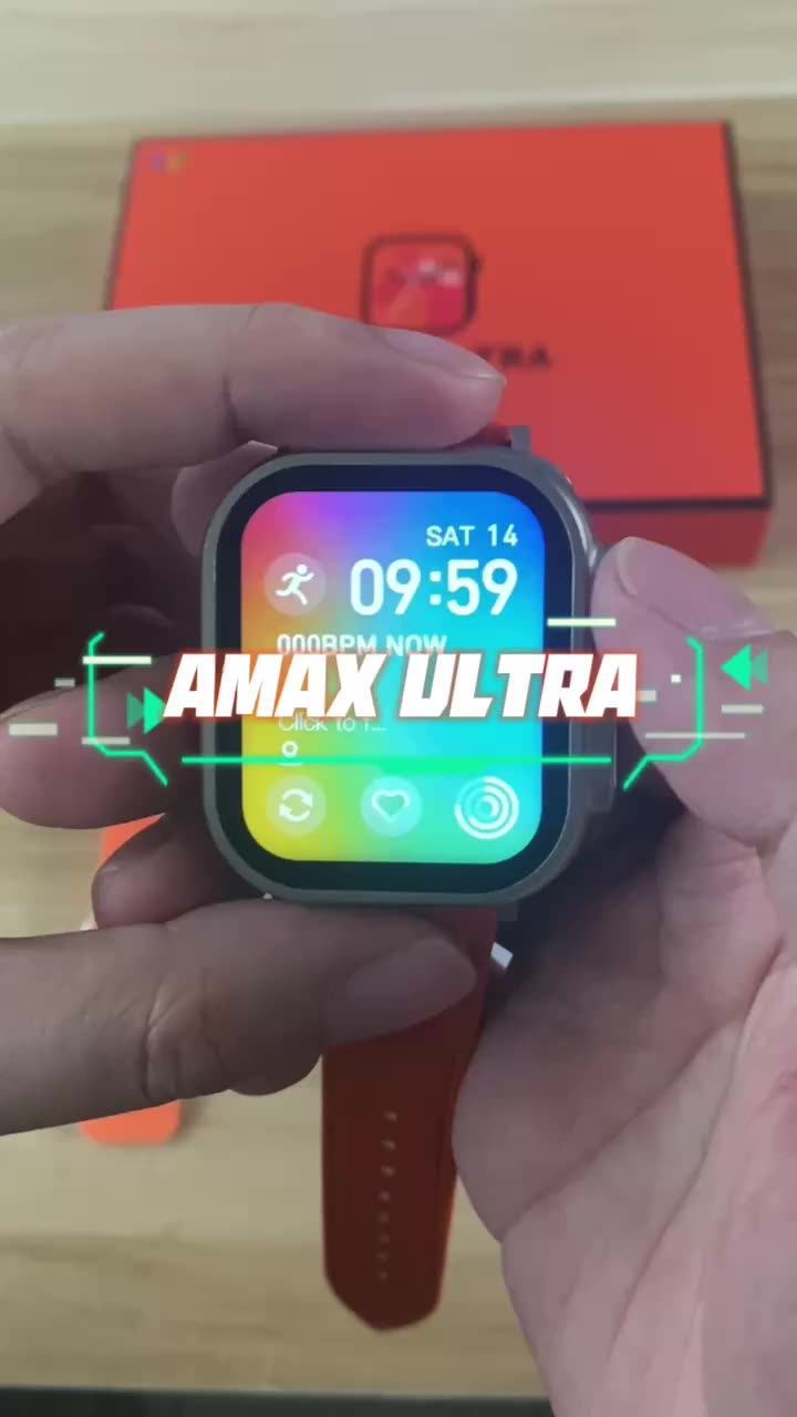 Amax超智能手表2023双表带系列8月reloj智能心率bt呼叫amax超智能手表 - Buy Amax Ultra Smartwatch ...