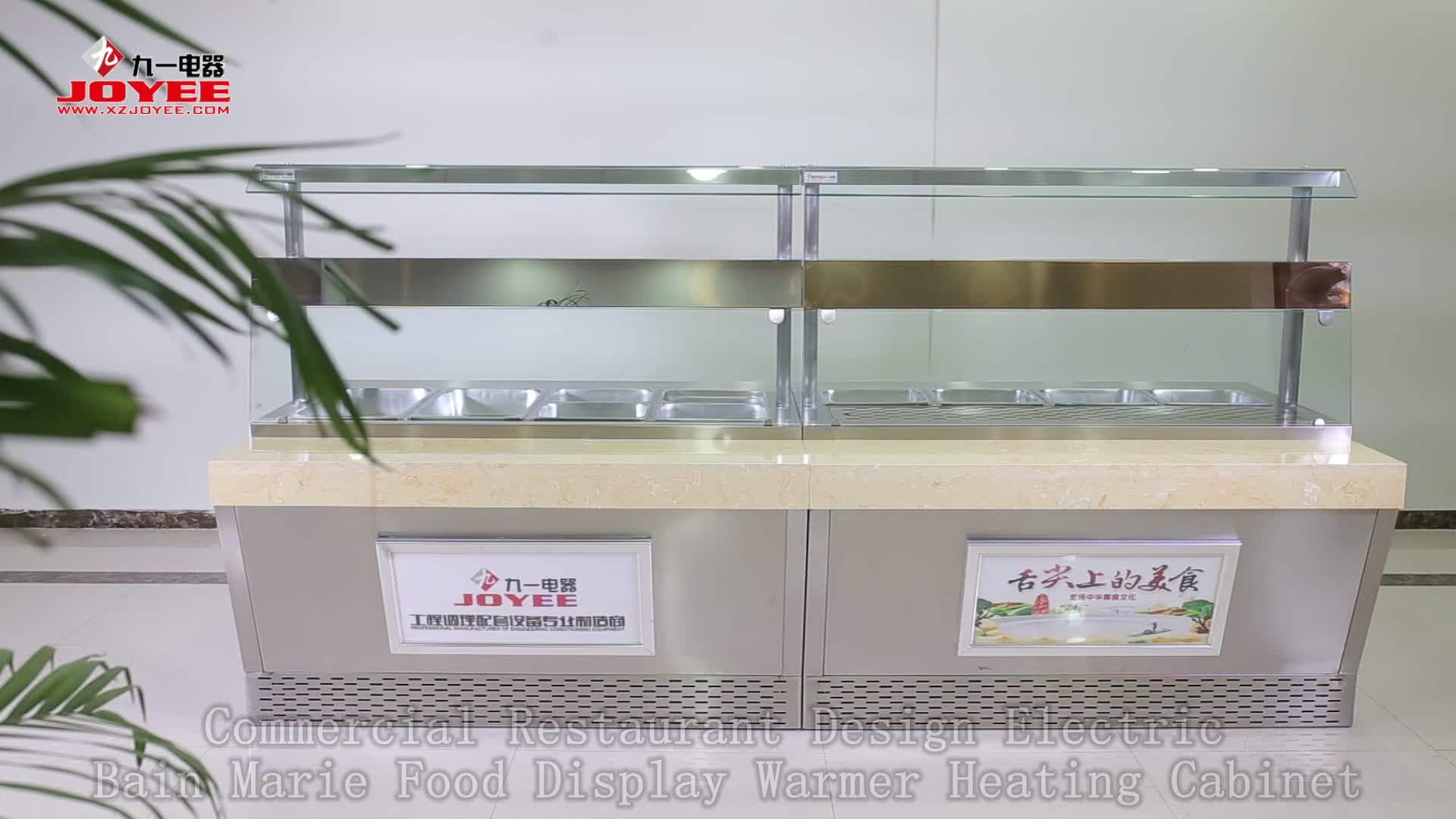 Stainless Steel Castered Steam Table Bain Marie With Sneeze Guards ...