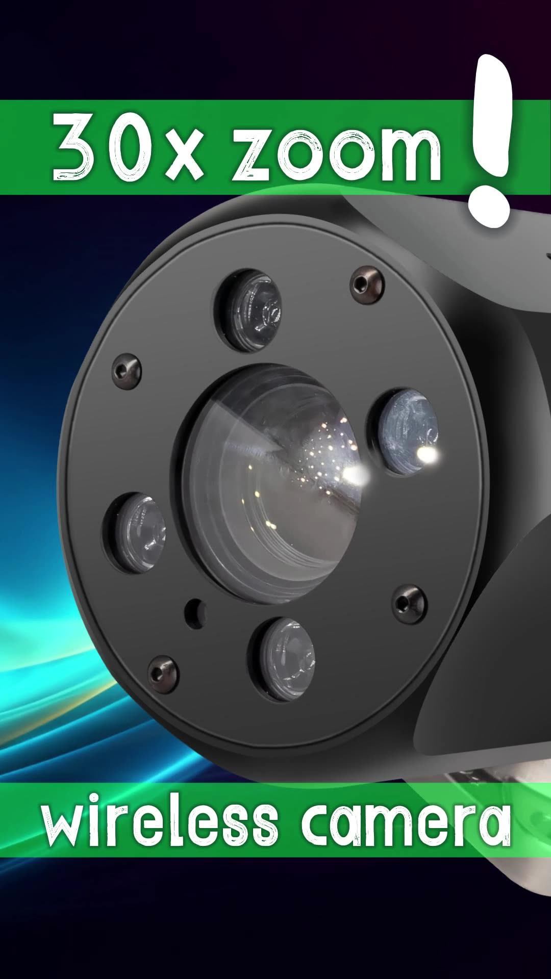 Stonkam 30x Zoom Wireless Crane Zoom Camera Hook Monitoring System For ...