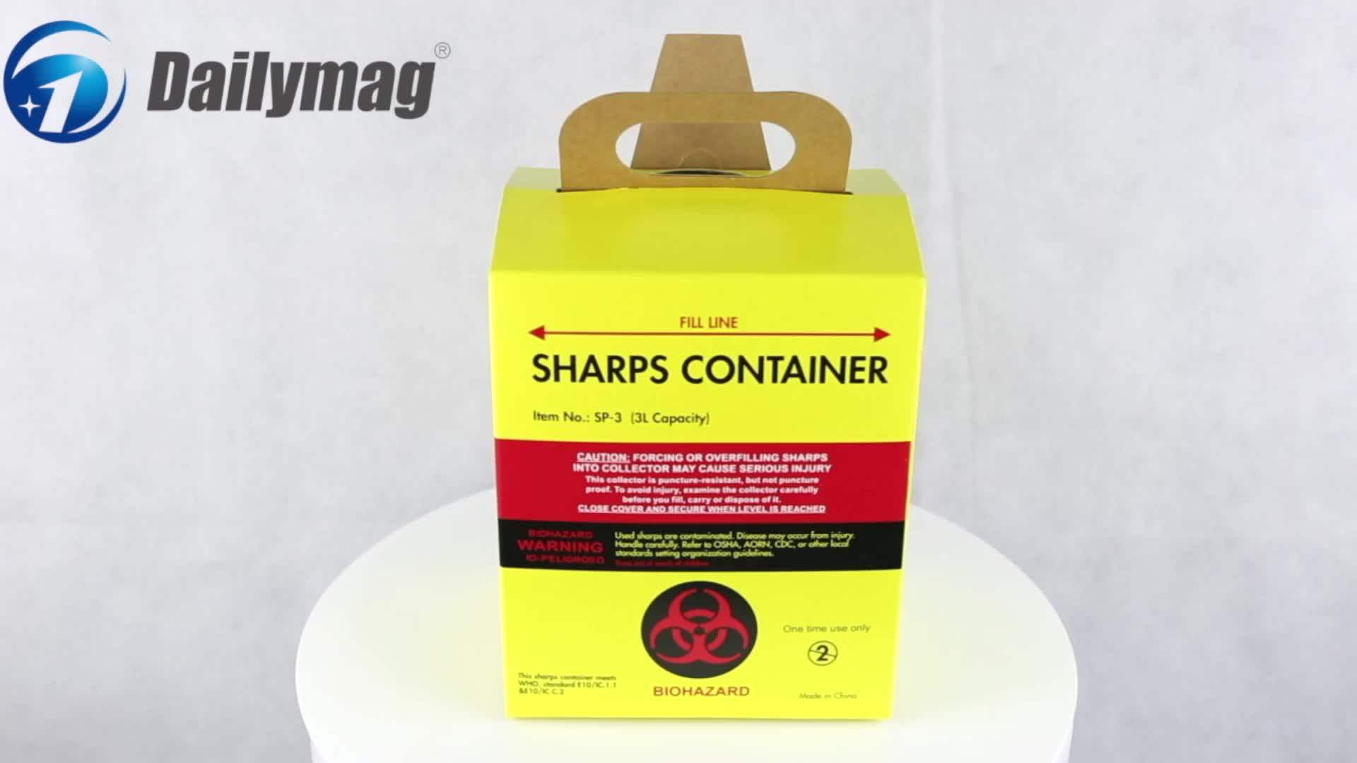 Dailymag Fda 5l Yellow Kraft Paper Cardboard Medical Safety Box For ...