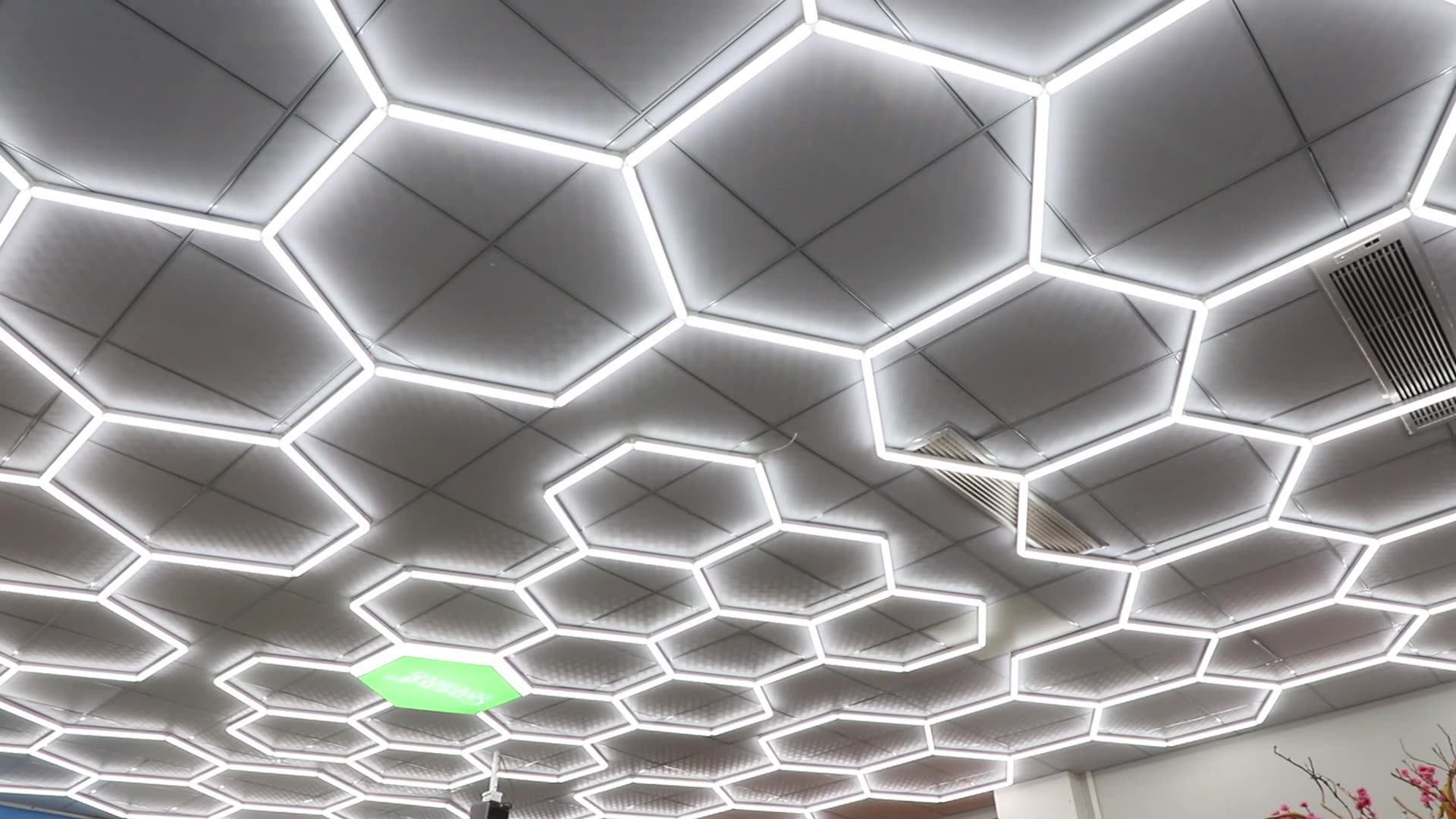 New Design Garage Hexagonal Led Light Aluminium Car Detailing Car ...