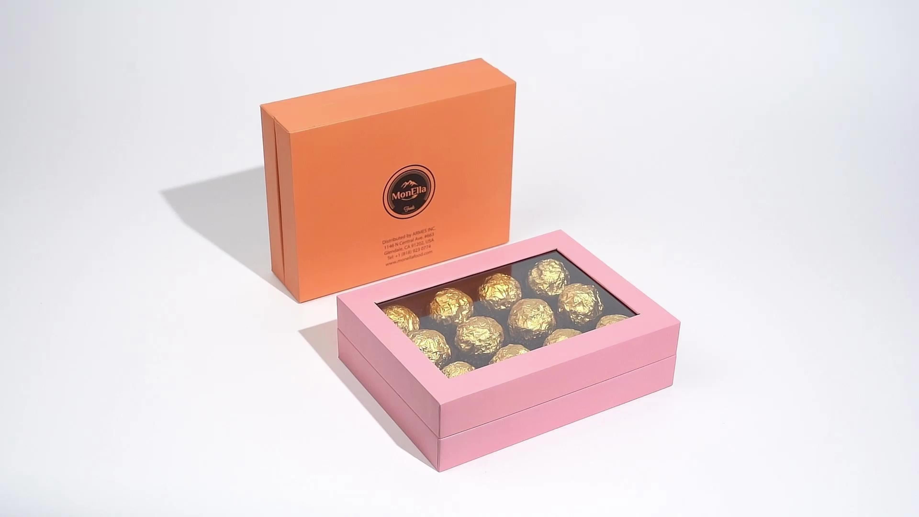 Chocolate Box With Divider Gift Packaging For Candy Chocolate Box With ...