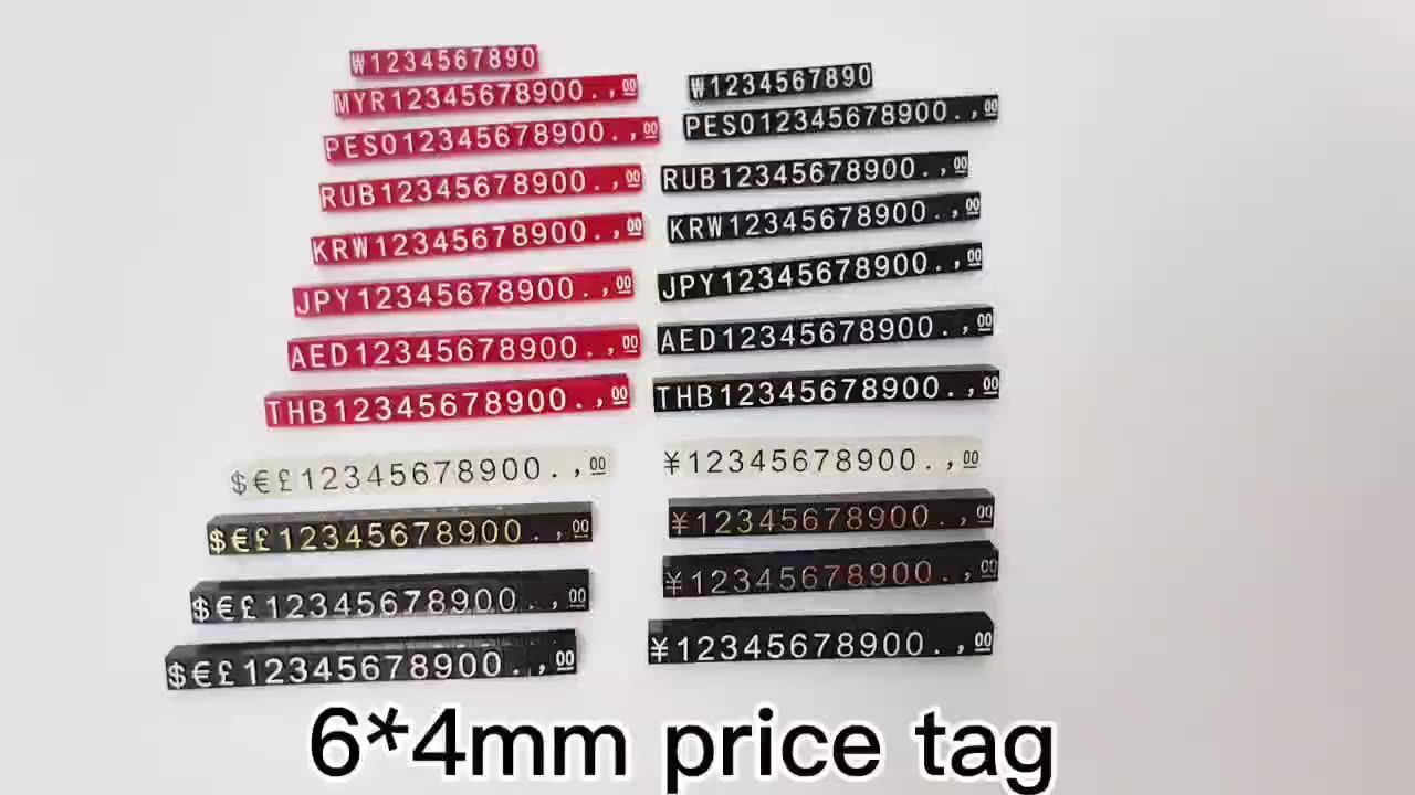 Wholesale Metal Price Tag Assembly Blocks Dollar Numeral Cubes For ...