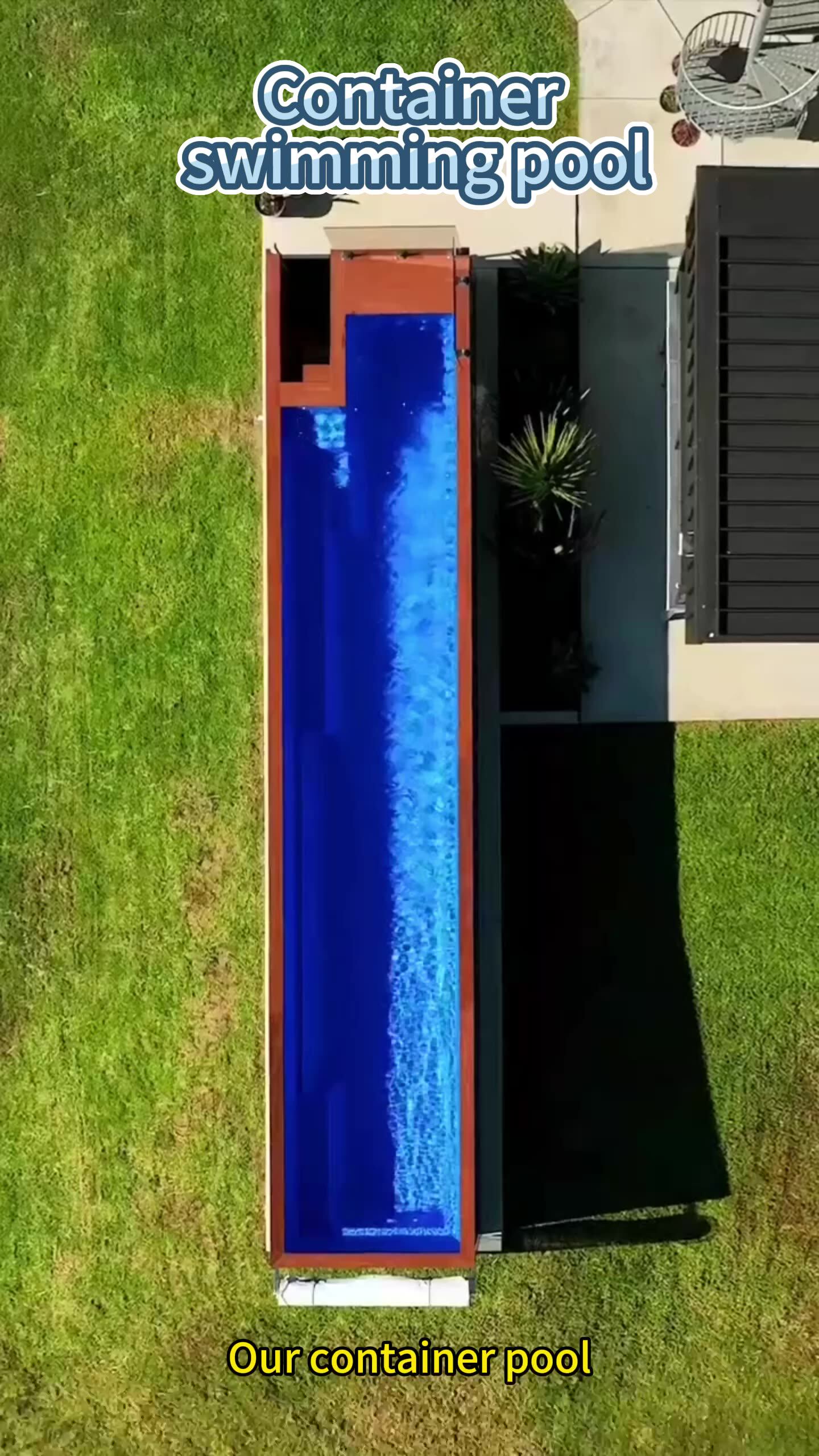 Factory Custom Luxury Fiberglass Above Ground Outdoor 40ft Shipping ...