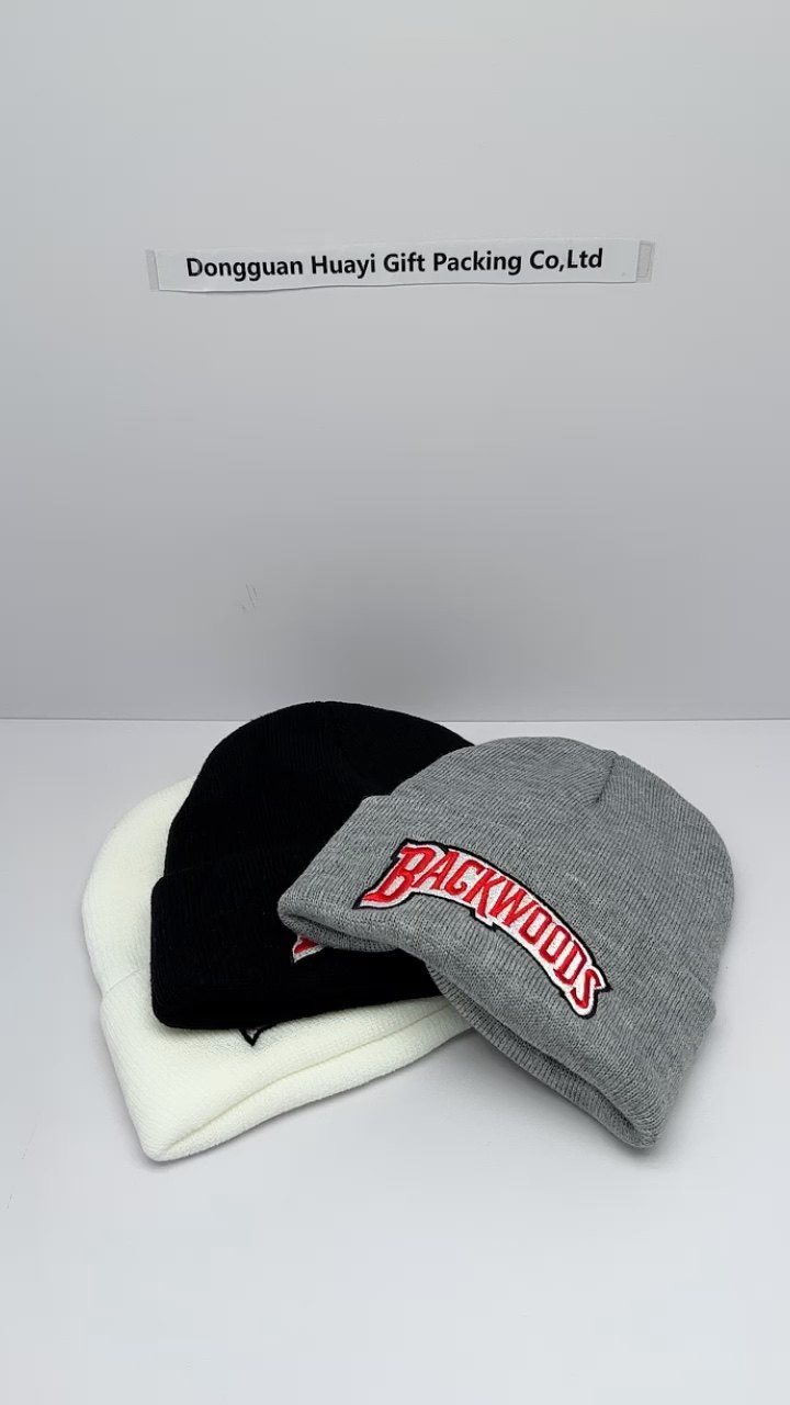 Katy Us Stock Backwoods Lettering Cap Men Women Warm Knitted Wool Hat ...