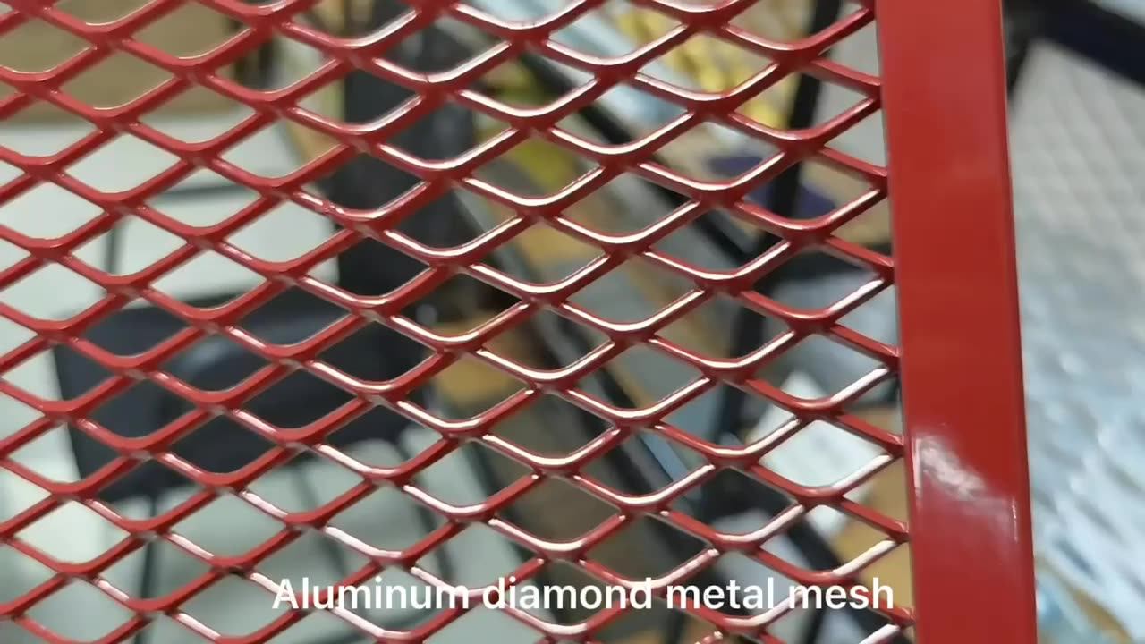 Decorative Aluminum Expanded Metal Mesh Suspend Standard Stretch ...