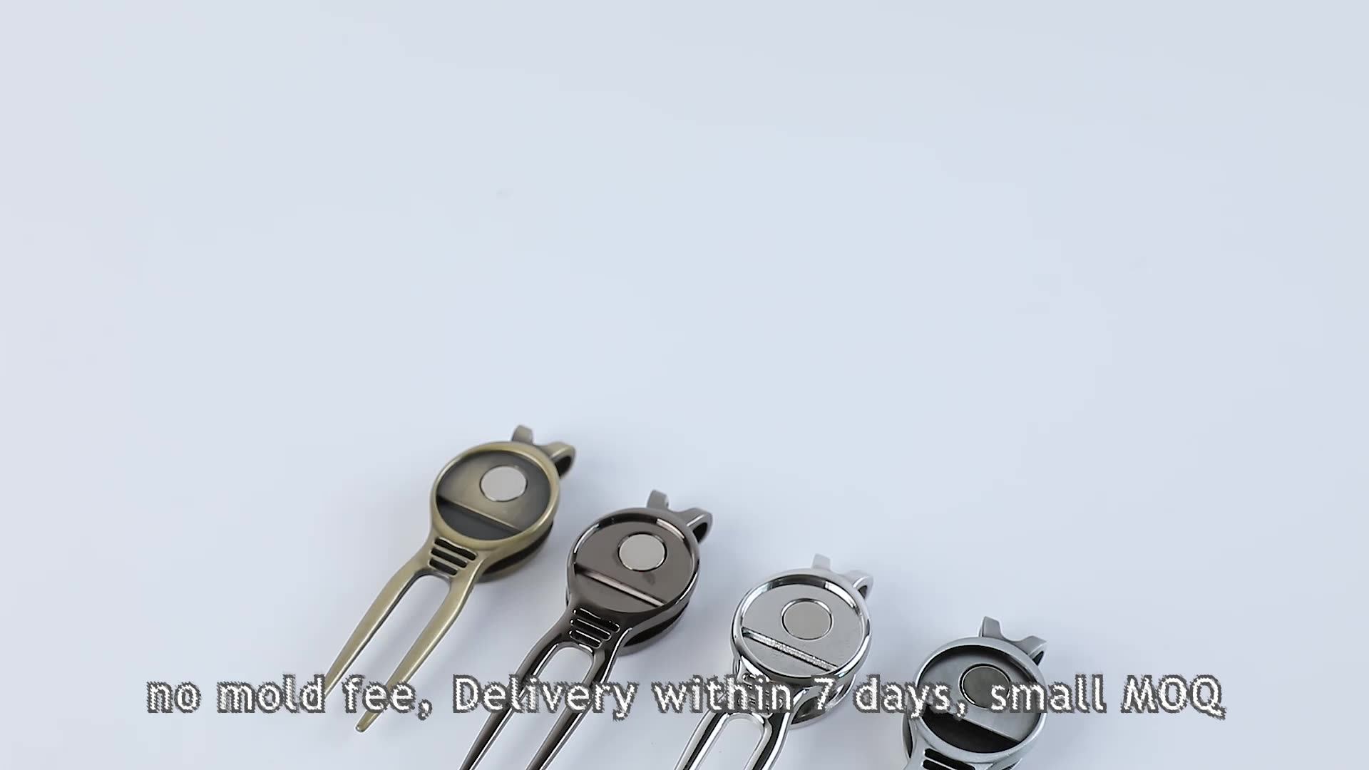 Bulk Golf Promotion Gift One Prong Divot Repair Tool Metal Single Prong ...