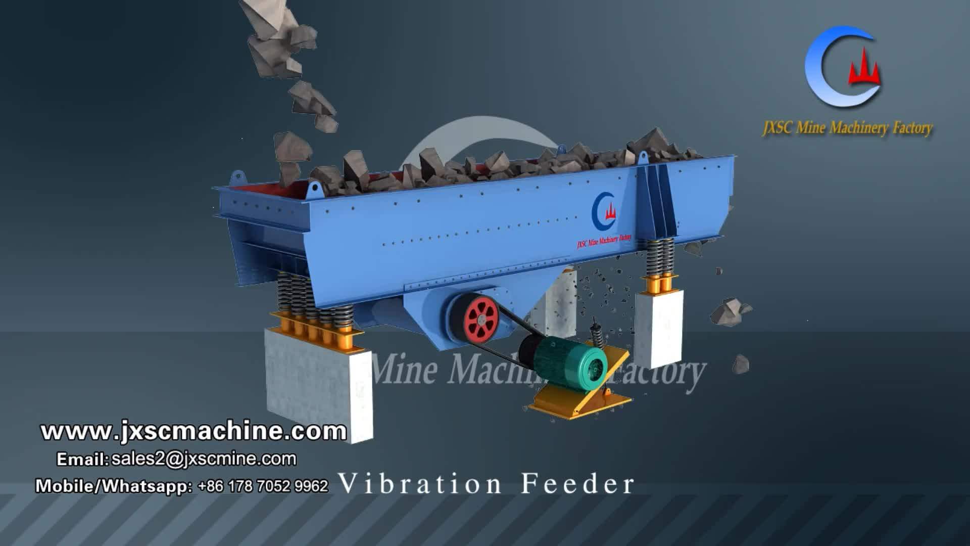 Large Capacity Aggregate Crushing Plant Vibrating Feeder Motor Apron ...