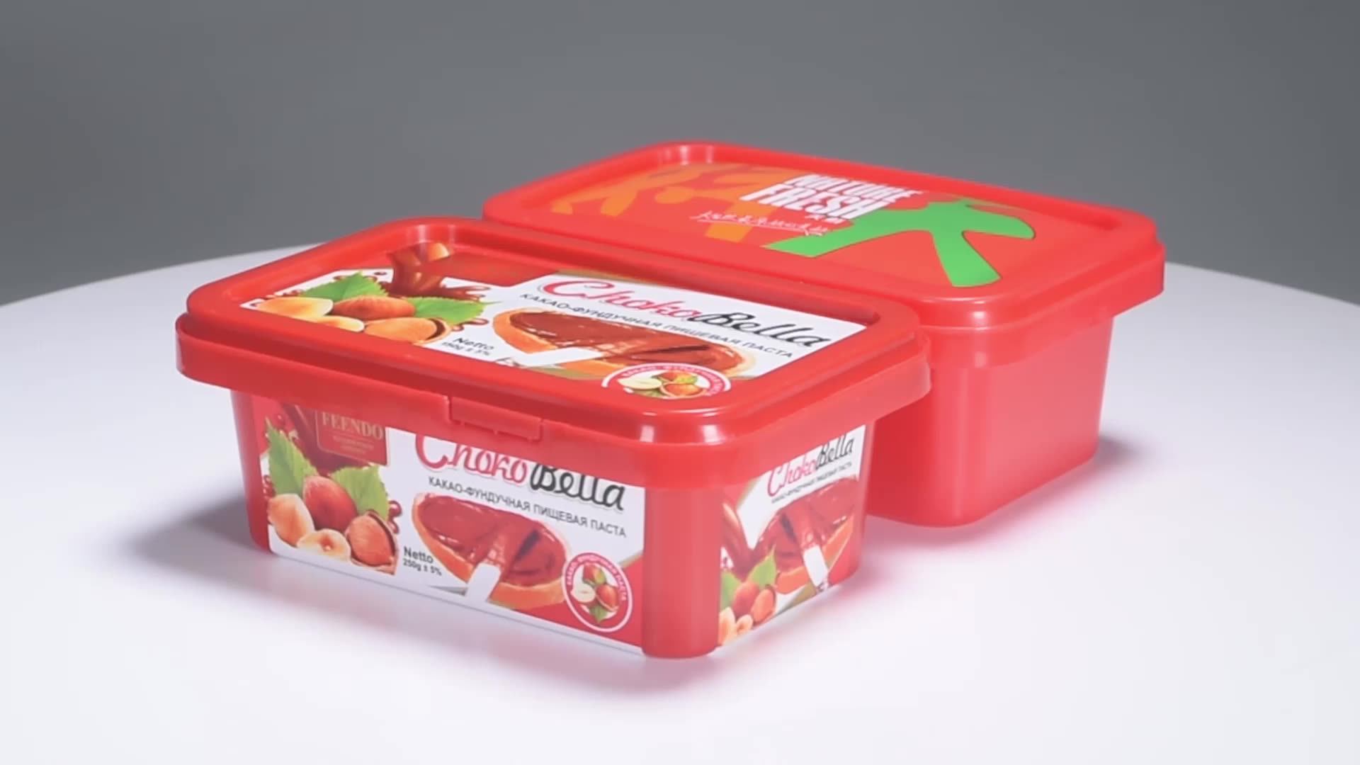 150g Rectangle Margarine Tub Plastic Cheese Container Butter Containers ...