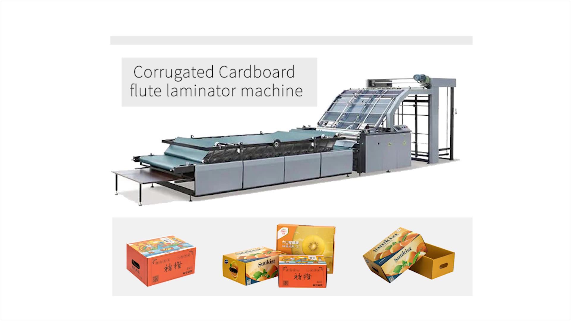 3 Ply Corrugated Cardboard Flute Paper Laminating Machine Corn Starch ...
