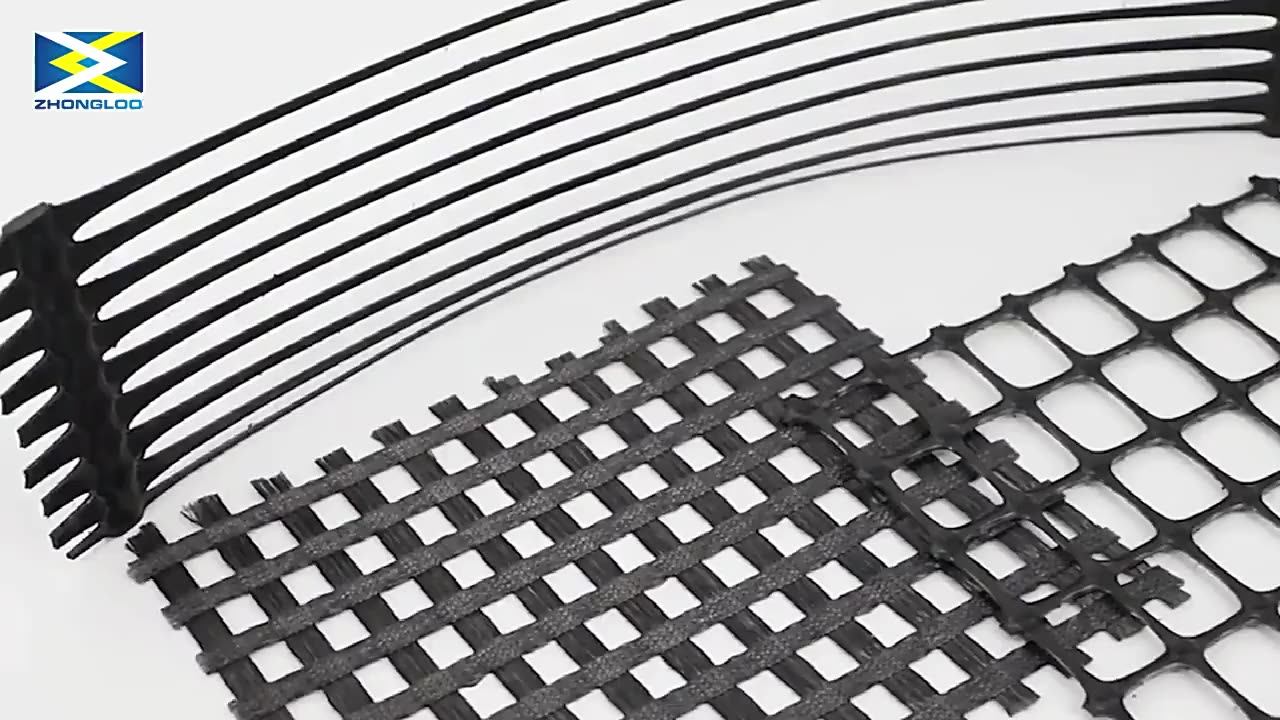 Plastic Mesh Grid Polypropylene Pp Biaxial Geogrid Gravel Ground ...