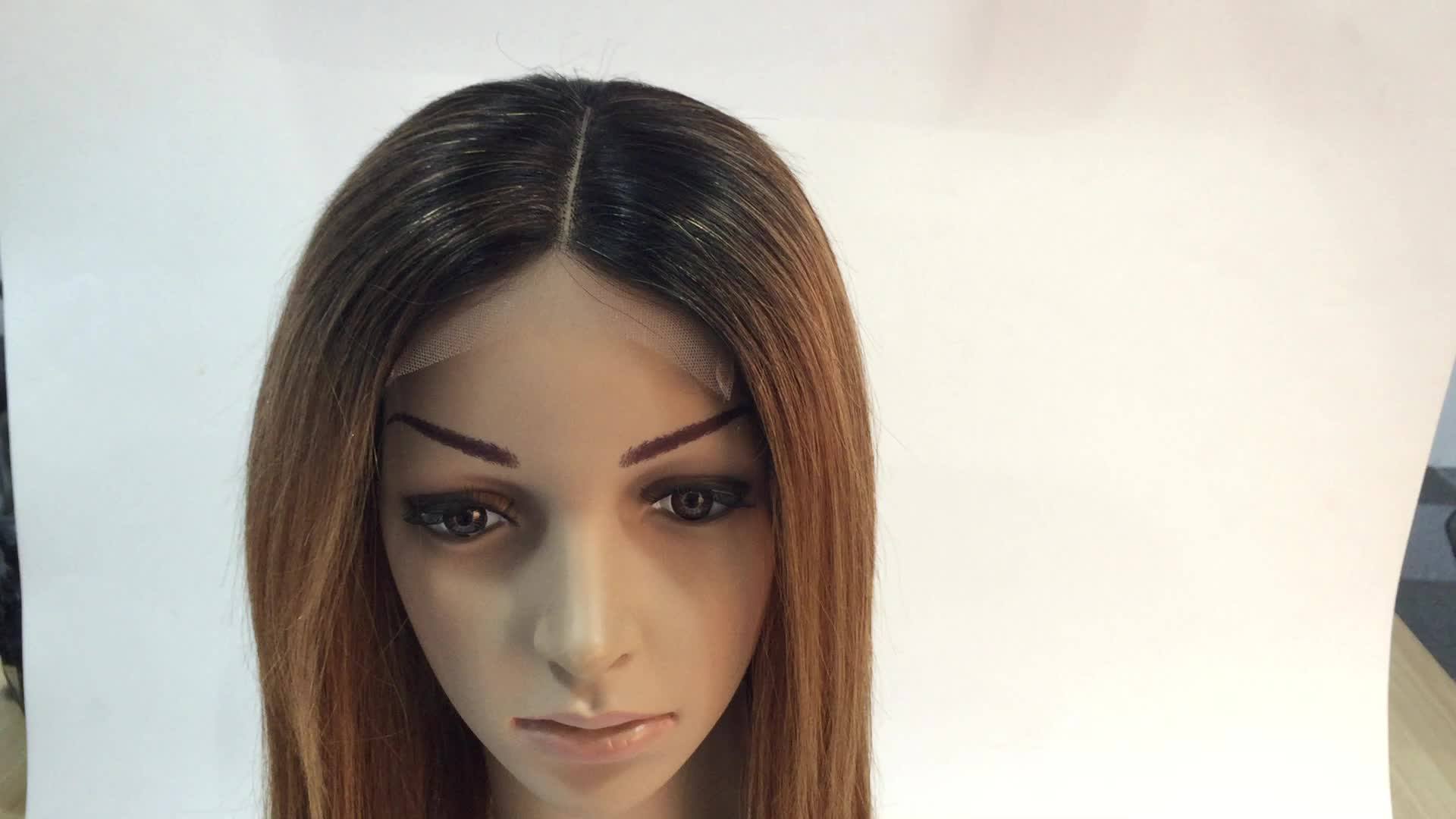 Custom Ombre T1b/30 Color Brazilian Human Hair Lace Front Wigs - Buy ...