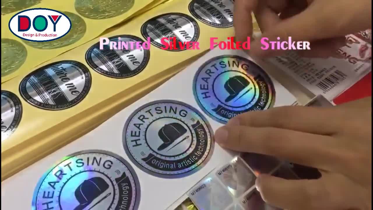 Custom 3d Anti-fake Adhesive Hologram Security Code Sticker Sheet Label ...