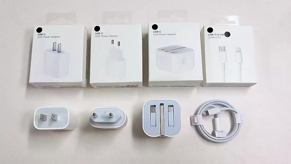 Orginal Box 20w Fast Charger For Iphone 14 Pro Max 13 Cable 1112 Usb C ...