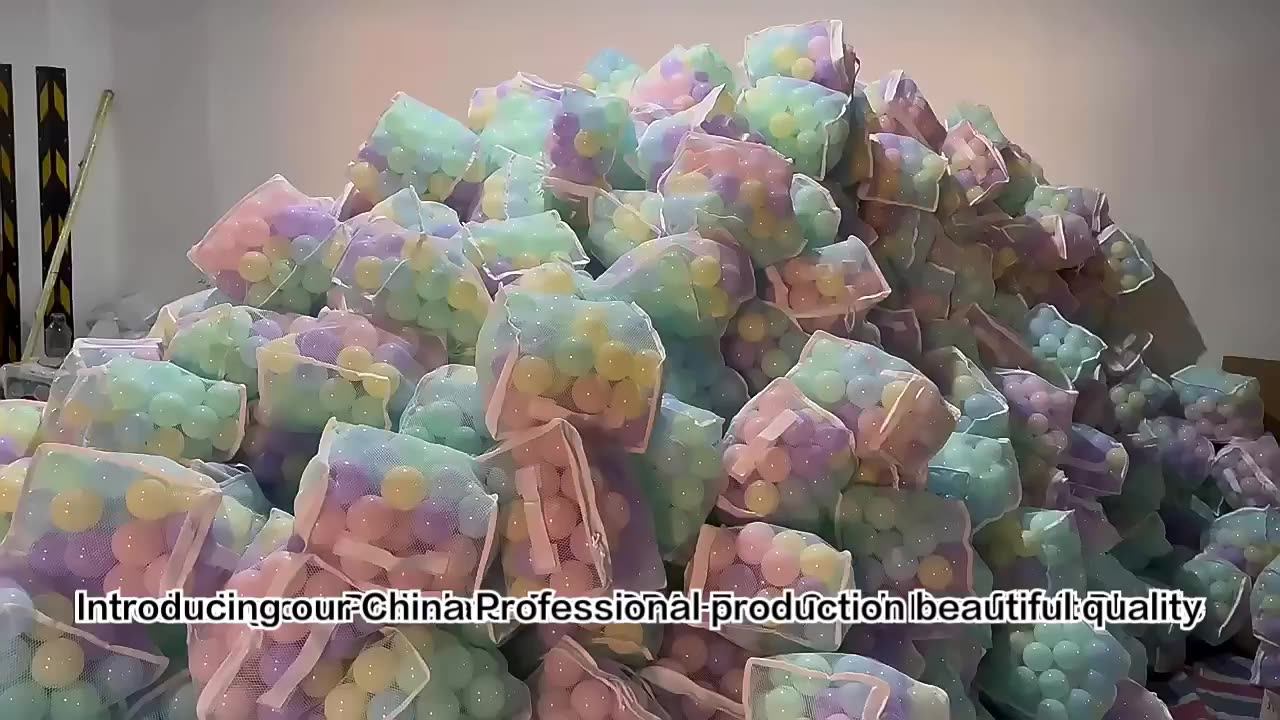 Transparent Plastic Pe Ball Pit Balls 65mm Playballs For Kids Aged 0-24 ...