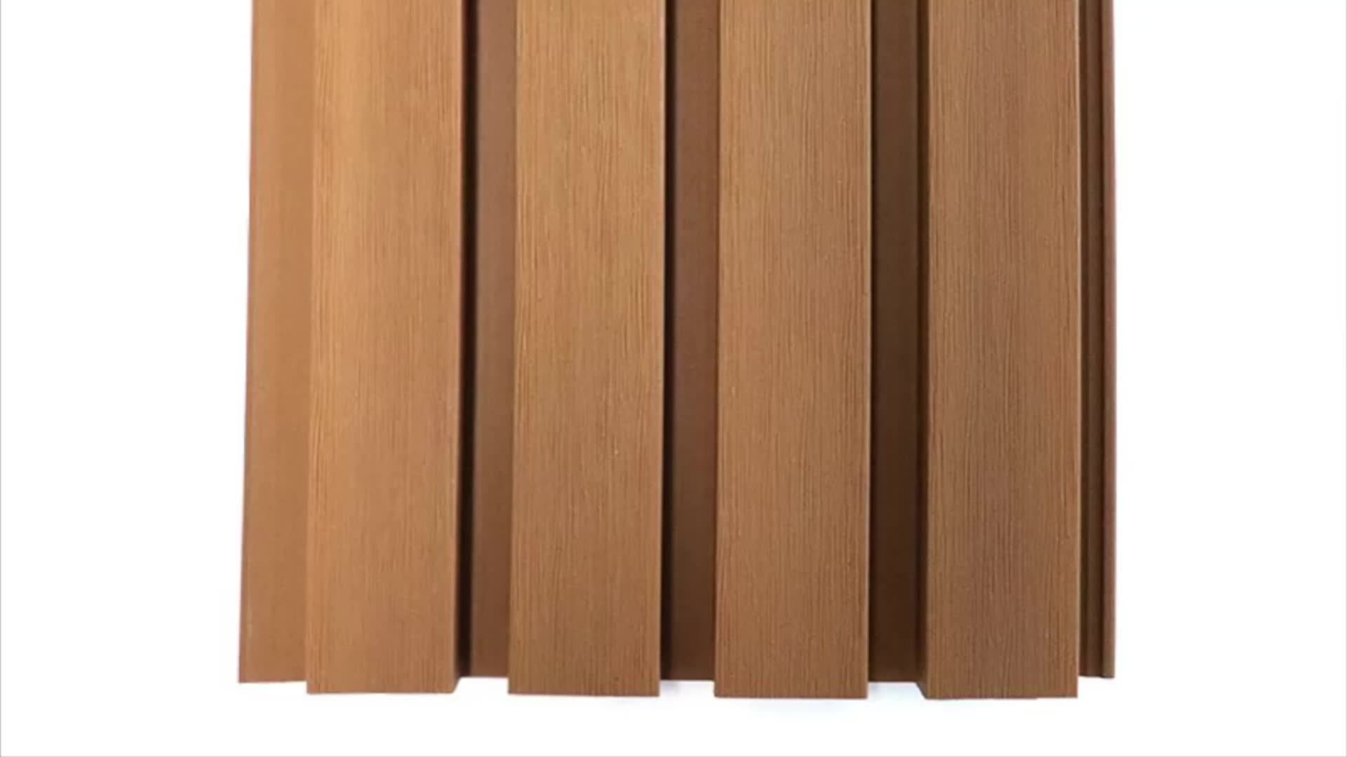Outdoor Wpc Fluted Wall Panel Wall Cladding Profile 2.9 M Premium Wpc ...