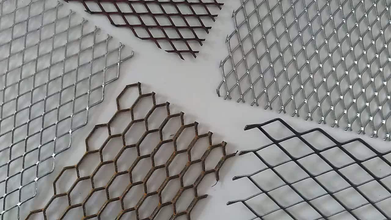 Carbon Steel No Finishing Expanded Metal Fence With Diamond Shaped ...