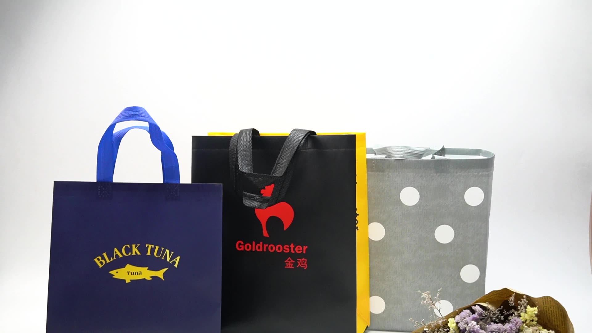 Reusable Grocery Shopping Bags Laminated Eco Non Woven Bag Tote Rpet Pp ...