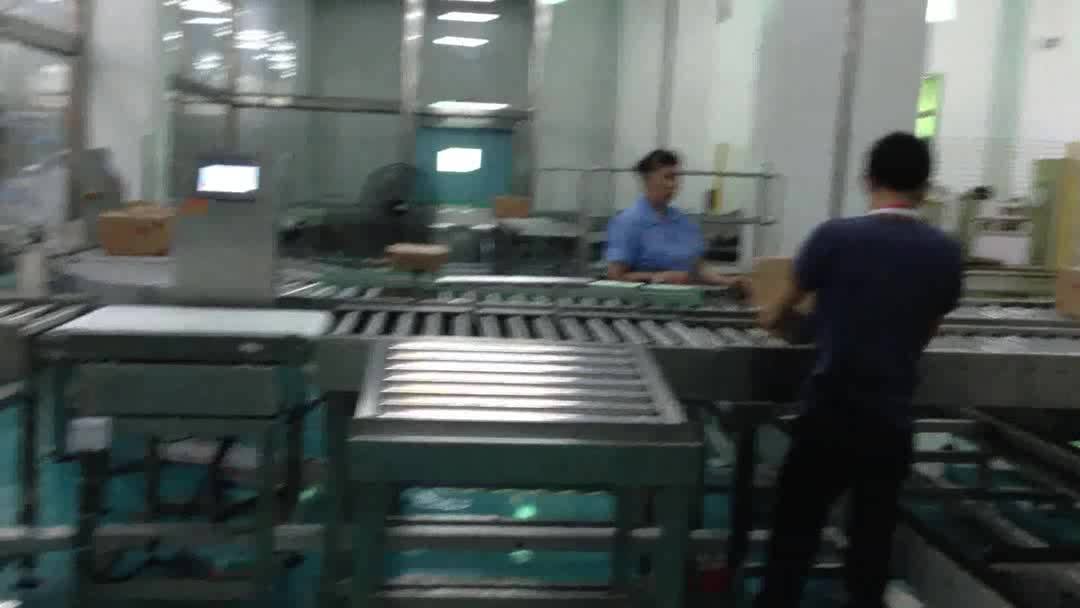 Tas Makanan Besar Kustom Mesin Konveyor Meja Roller Bingkai Baja Tahan ...