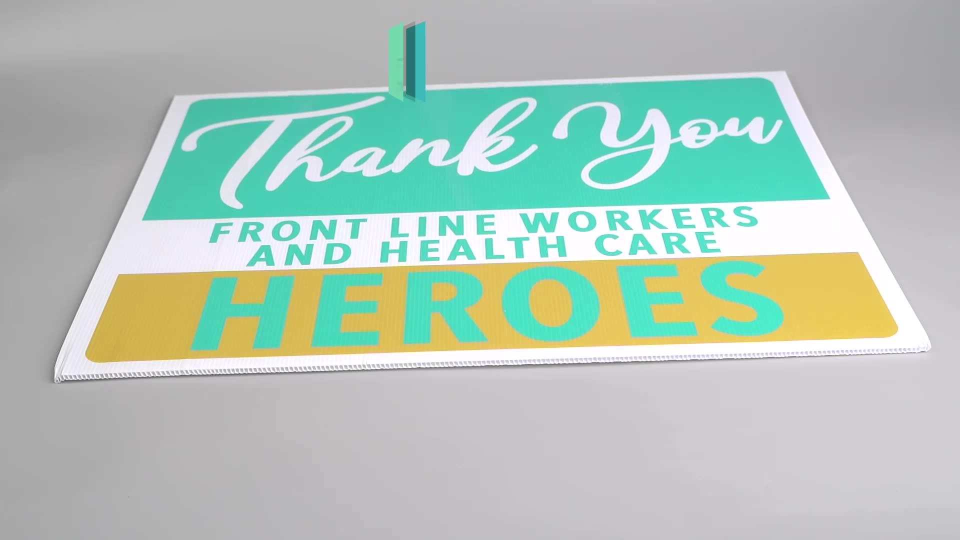 Custom Colorful Yard Signs With H Stake,Signage,Compressed 2mm 3mm 4mm ...