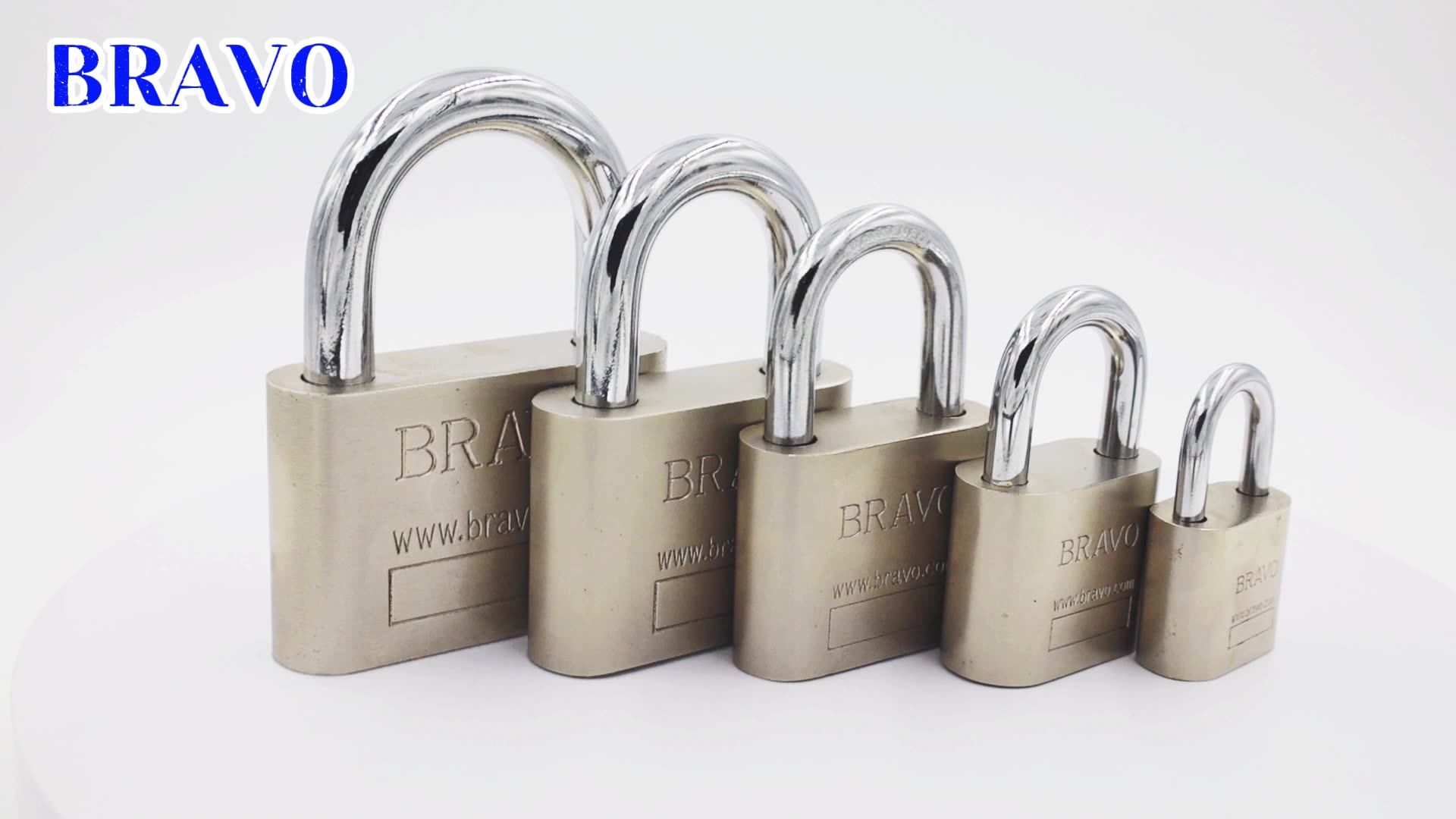 Big Circle Lock Bravo Heavy Duty Padlock With 4 Vane Key Small Luggage ...