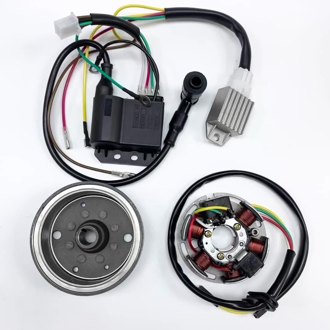 6v 85w Am6 Magneto Assembly Stator Coil Flywheel Cdi Regulator Kit Fit ...
