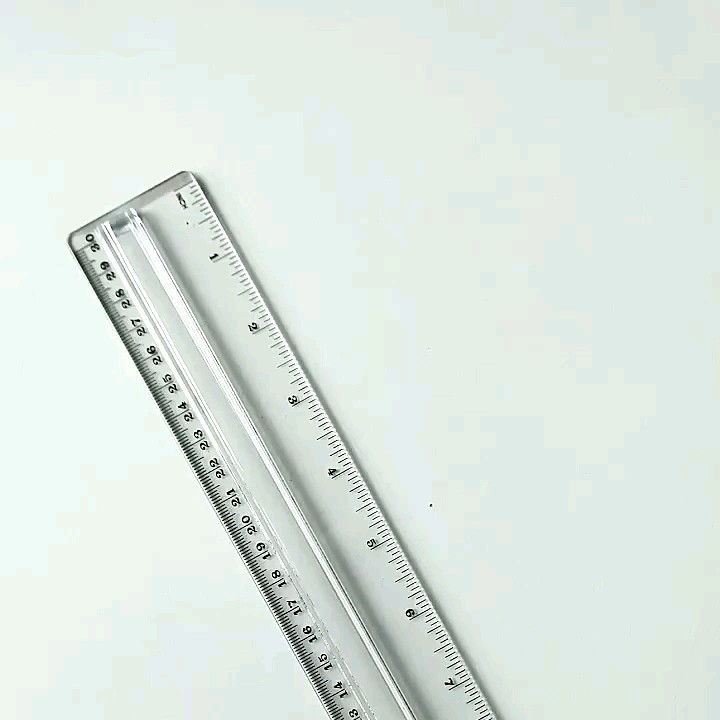 Mr3004 300mm Clear Plastic Magnifying Ruler,Ruler Magnifier - Buy ...