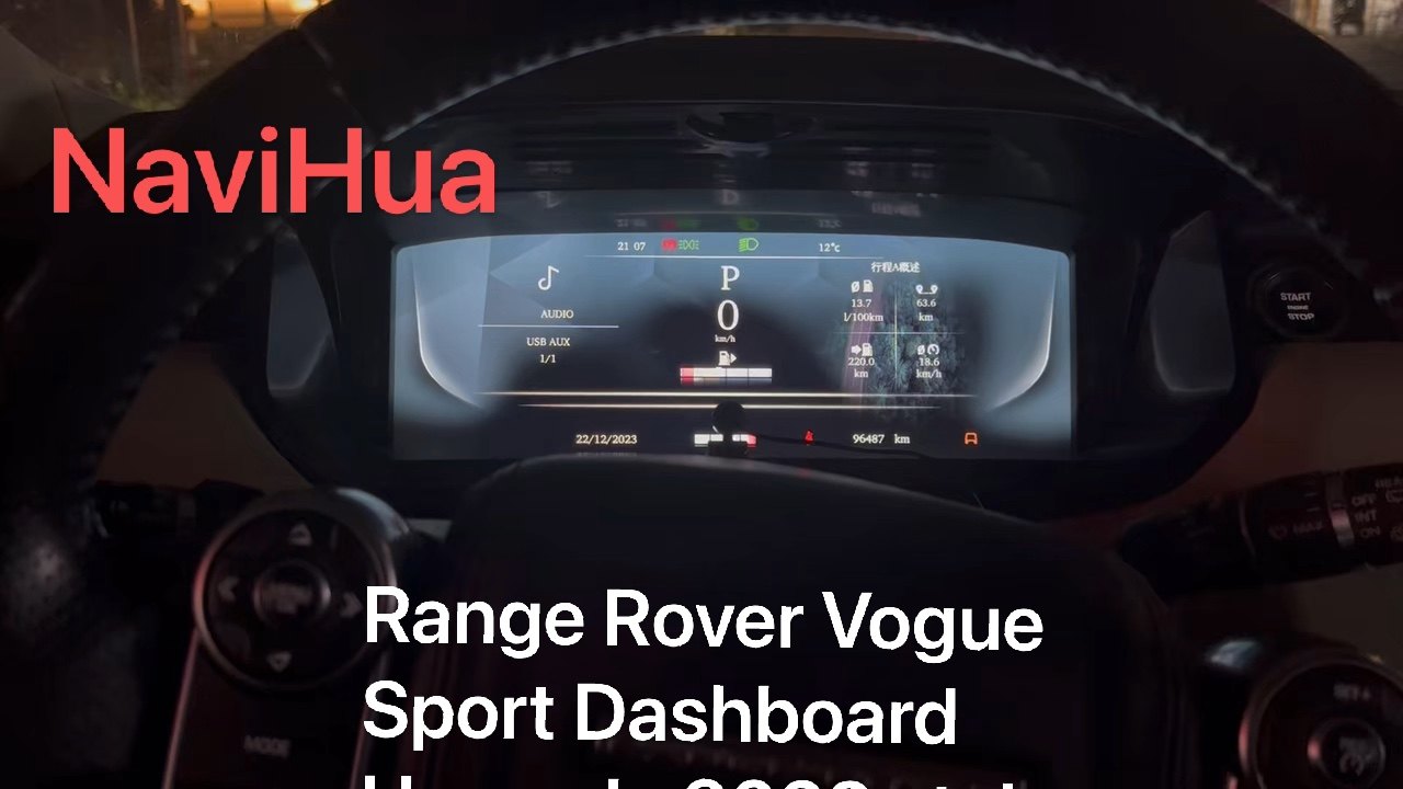Navihua Digital Dashboard Virtual Instrument Cluster For Range Rover ...