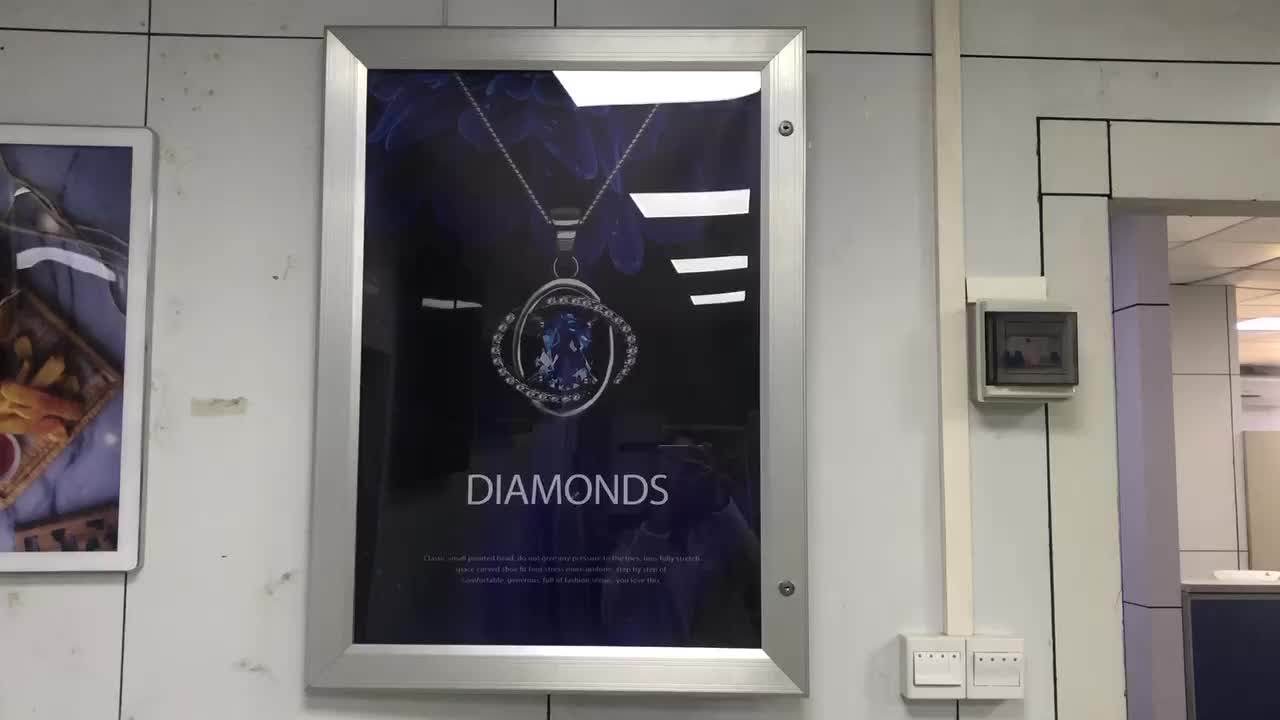Aluminum Frame Lockable Light Box A0 High Brightness Advertising Poster ...