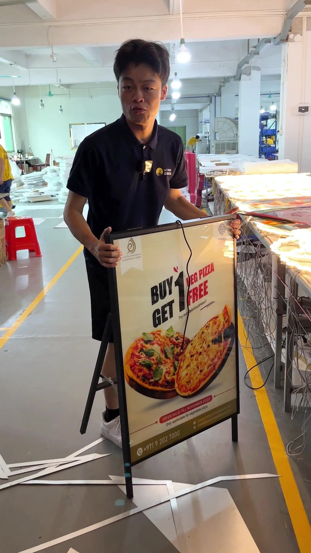 Wall-mounted Movie Acrylic Light Box Advertising Poster Frames Led ...