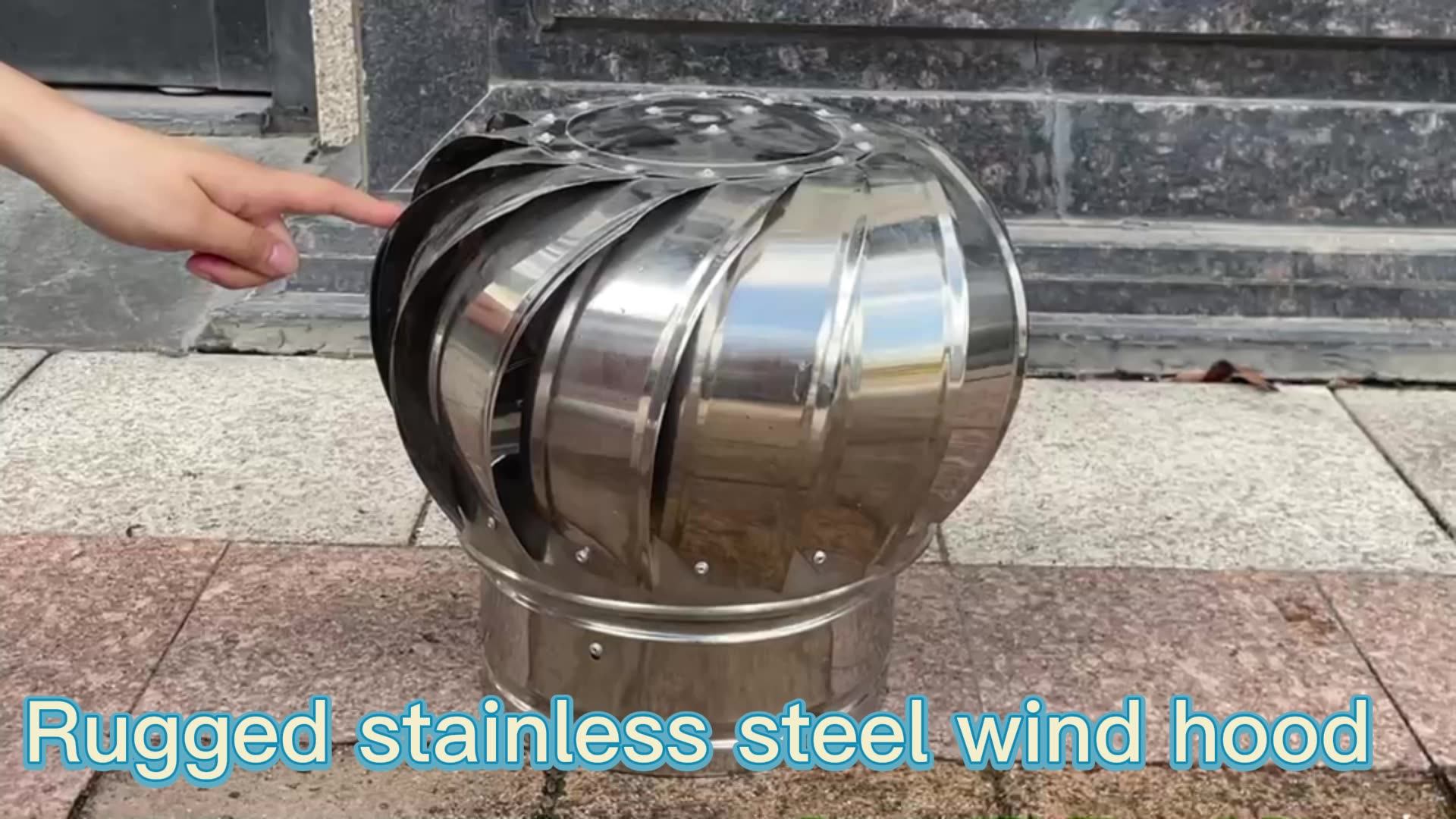 Rain-proof Electric Wind-driven Axial Flow Roof Turbine Fan Silver Wind ...