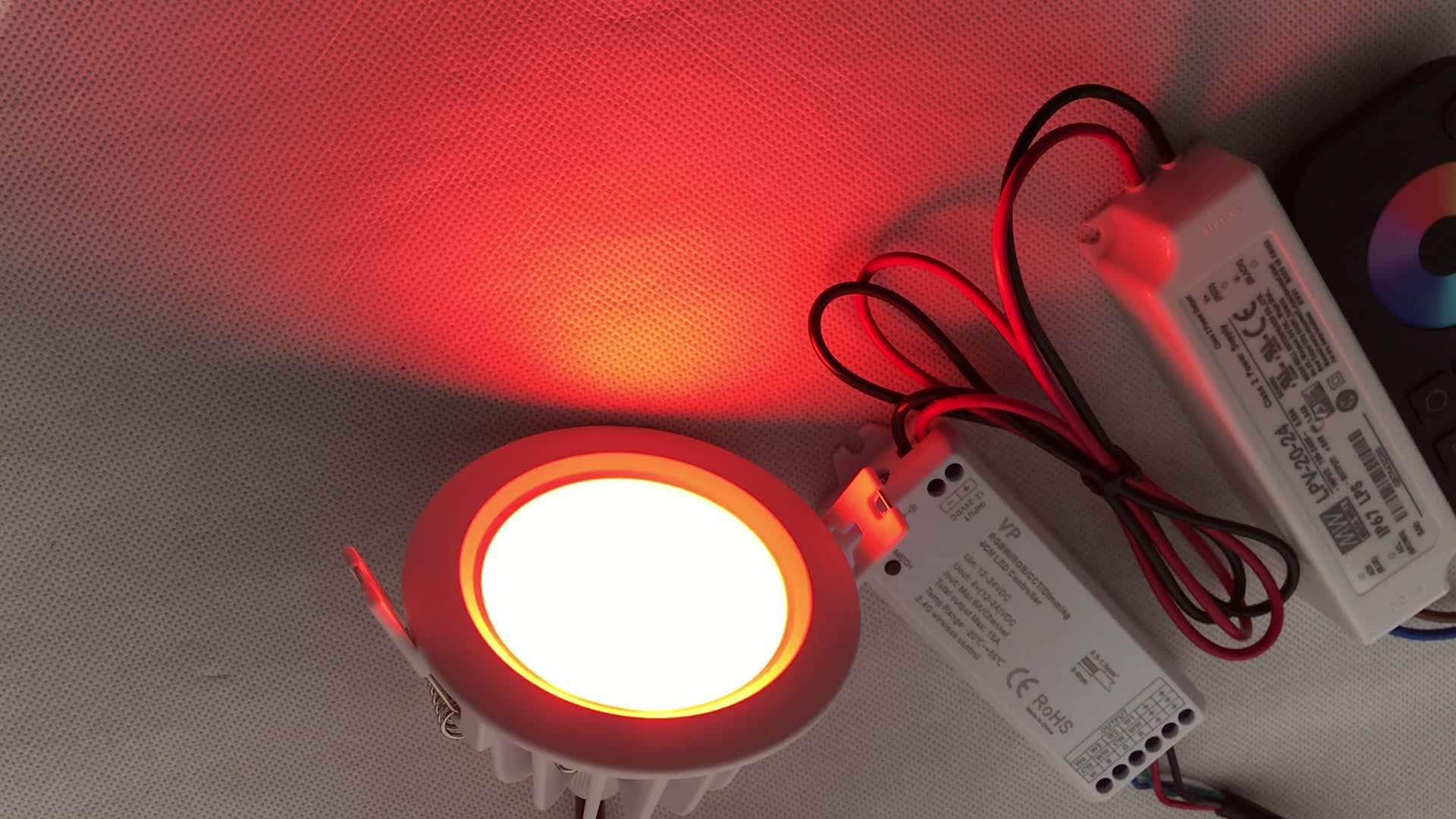 Rgb Rgbw Rgbcw Led Recessed Downlight 6w 12w 18w 24w 30w - Buy ...