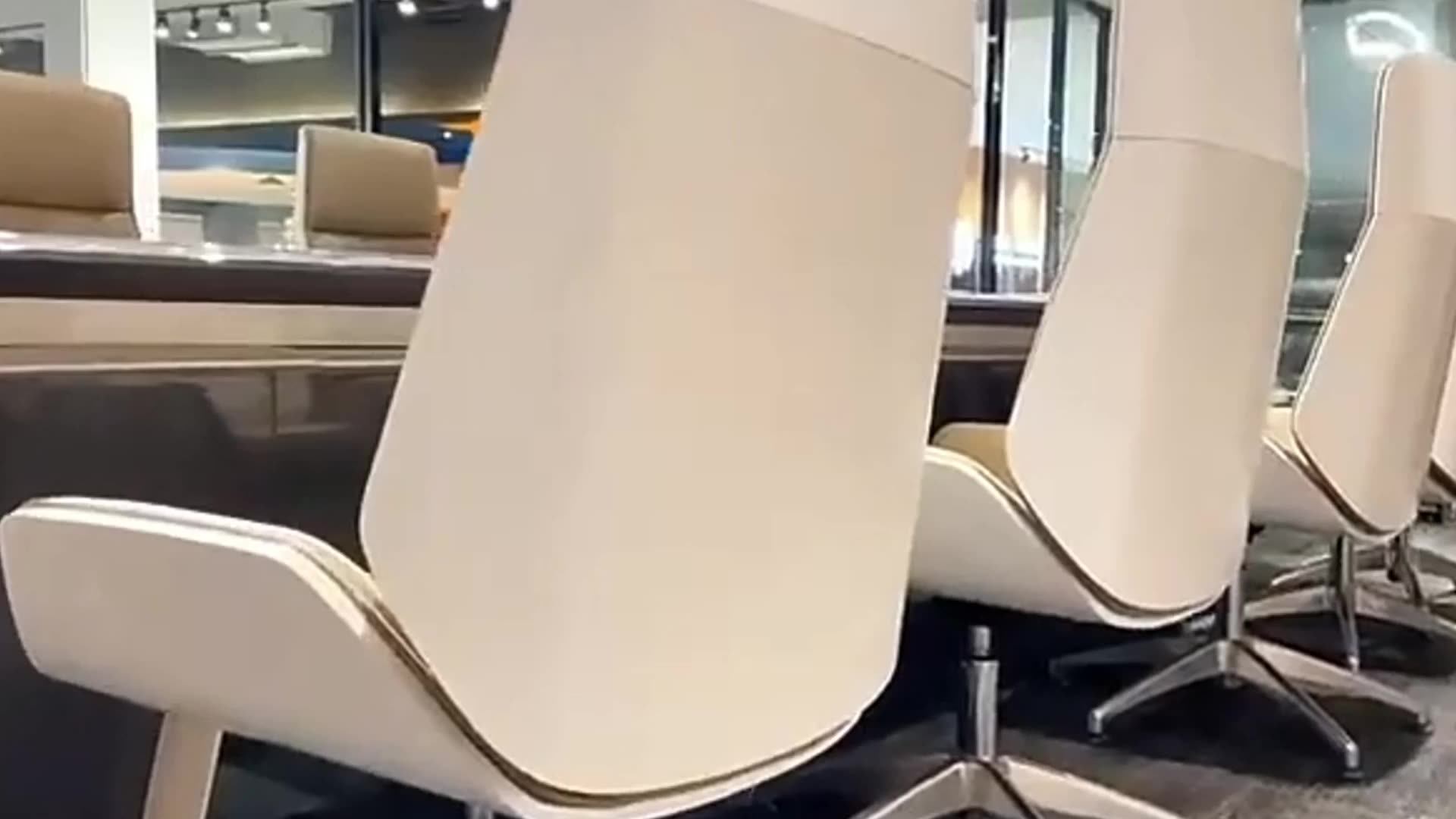 Modern Large Conference Table White Round Office Desk Meeting Table 15 ...