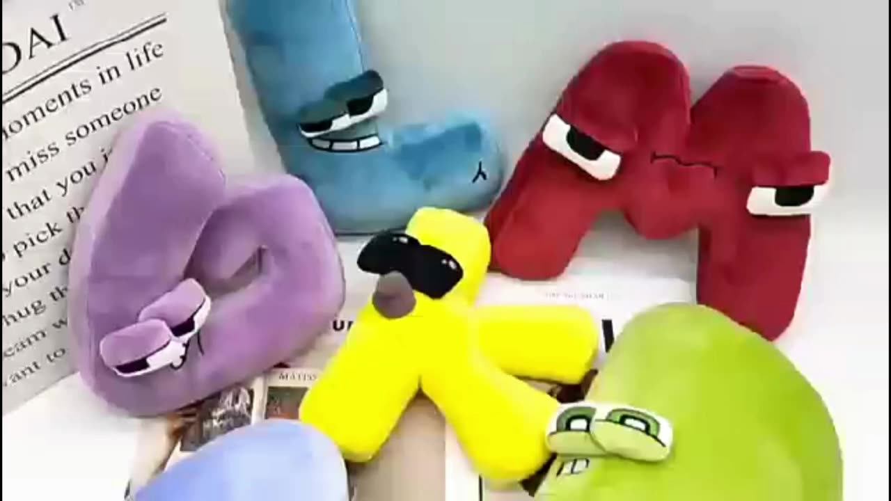 Rts Funny Abcd Alphabet Lore Plush For Kid Plush 26 Alphabet Letter ...