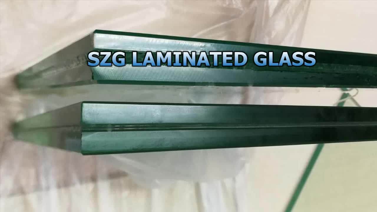 Laminated Glass With Pvb Film,Clear Laminated Glass,Tempered Laminated ...