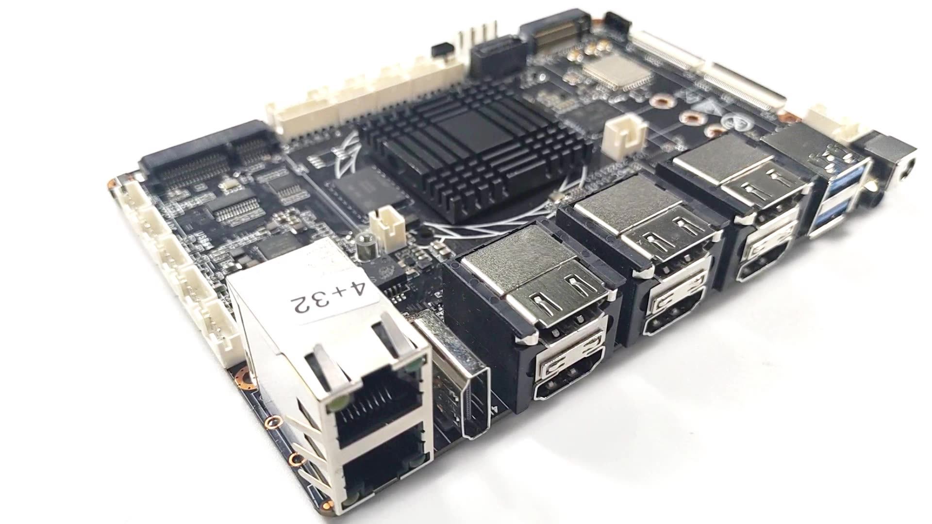 Rk3588 Mainboard 4k 8k 6*hdm 2*rj45 7*usb Lvds Edp Mipi Bt For Media ...