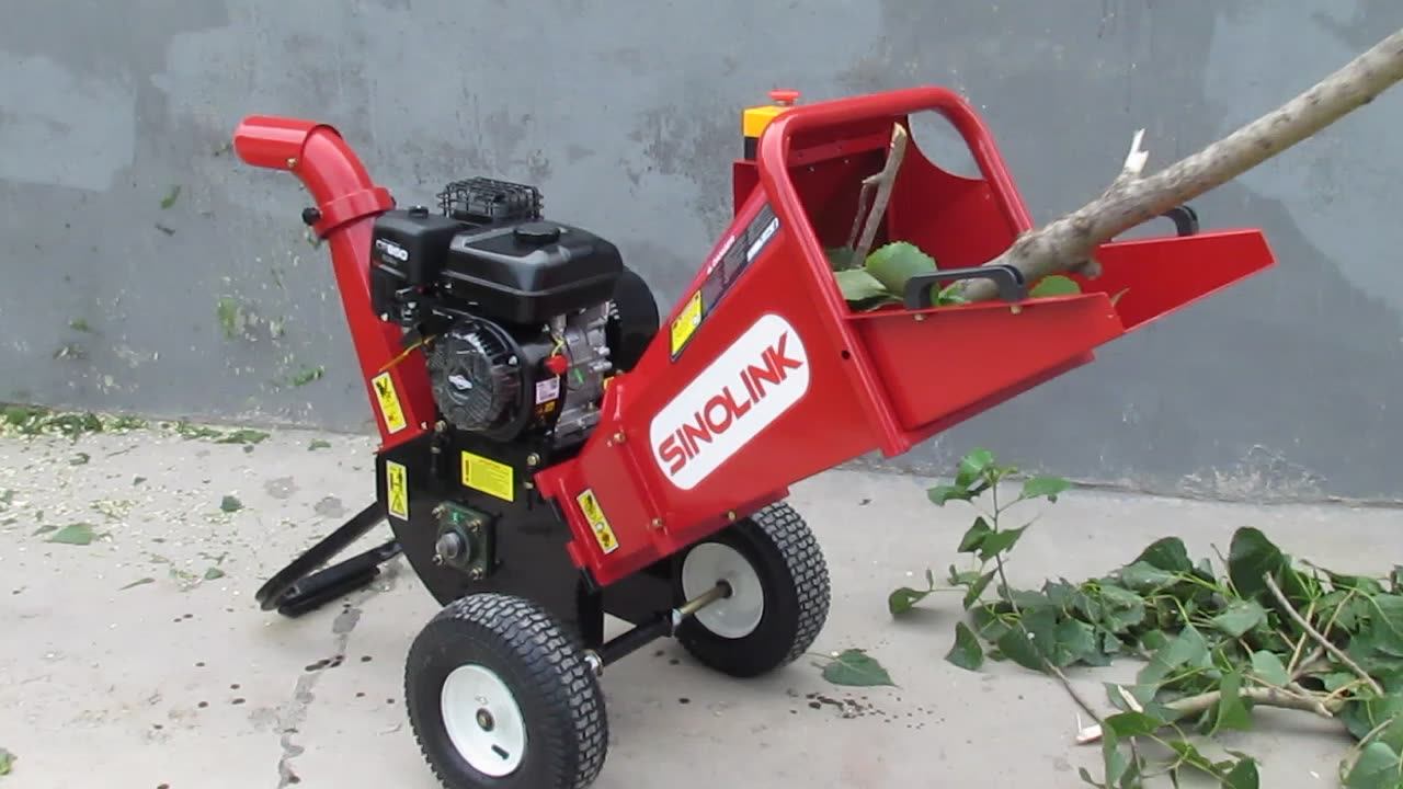 Screw Wood Chippers Shredder Wood Chipper Shredder Gasoline Engine Wood ...