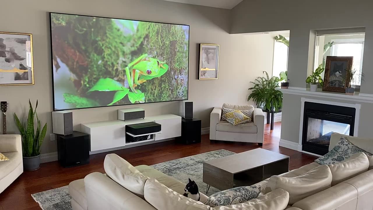 Telon Screen 120 Inch 16:9 Format Ust Short Throw Laser Projector Alr ...