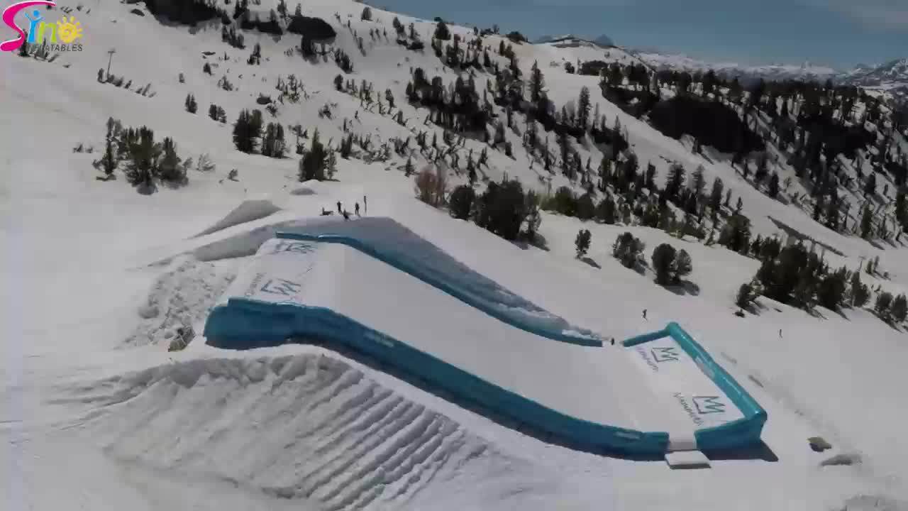 Outdoor 20x9m Giant Inflatable Snowboard Landing Airbag For Skiing ...
