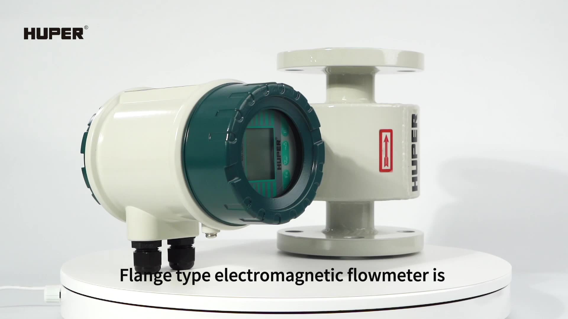 Huper Flange Type Electromagnetic Flowmeter Electromagnetic Induction Flow Meter With Sensors ...