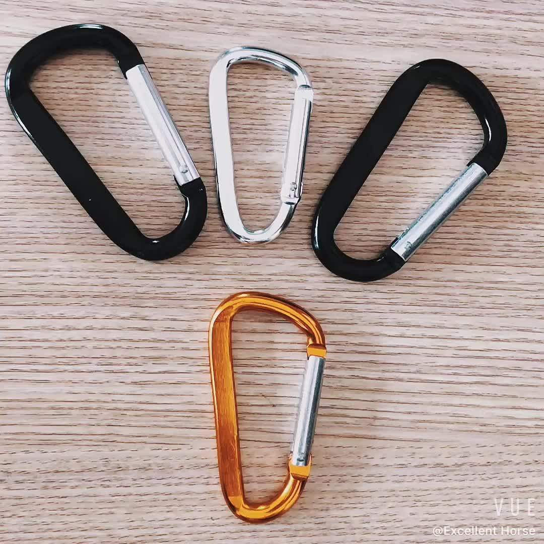 D-ring Aluminum Non Locking Carabiner Hook Clip Keychain - Buy Aluminum ...
